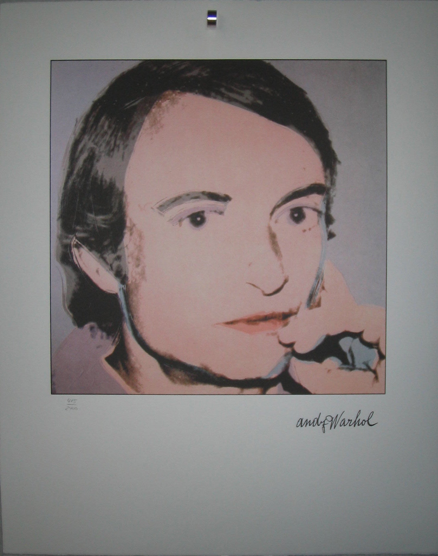 Andy Warhol Lithograph Portrait Roy Lichtenstein – newPOPart Gallery
